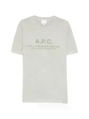 A.p.c. Logo-print T-shirt - Neutrals