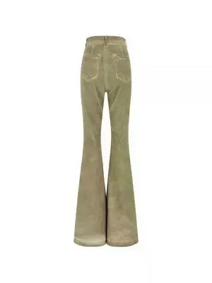 Rick Owens High-waisted Flared Jeans - Green