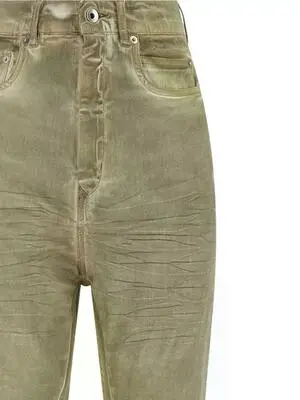 Rick Owens High-waisted Flared Jeans - Green