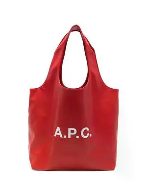 A.p.c. Logo-print Tote Bag - Red