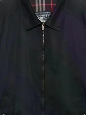 Burberry 1990s Collared Jacket - Blue