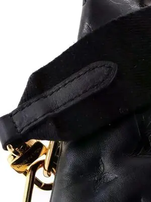 LOUIS VUITTON Coussin Pm Embossed Monogram Lambskin Crossbody Bag - Black