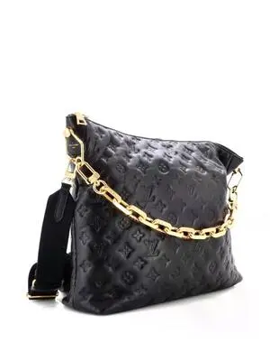 LOUIS VUITTON Coussin Monogram Embossed Lambskin Mm Hobo Bag