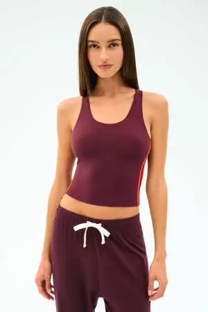Splits59 Ella Airweight Tank - Dark Cherry/valencia