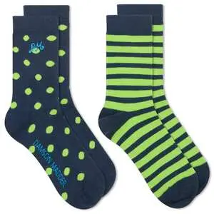 DAMSON MADDER Two-pack Crew Socks - Multi
