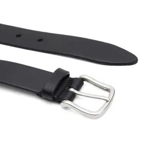 Anderson's Narrow Studded Leather Belt - Black