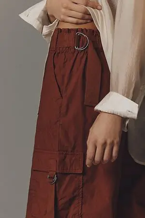 Anthropologie Utility Parachute Pants - Smoked Paprika