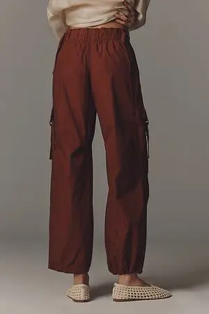 Anthropologie Utility Parachute Pants - Smoked Paprika