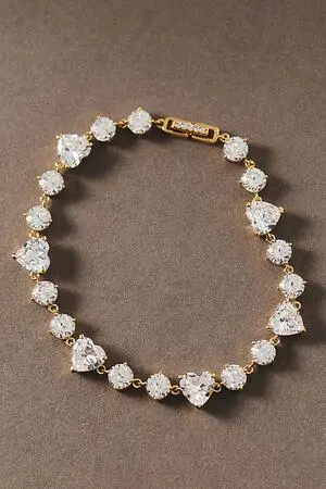 Nadri Le Bisou Heart Bracelet - Gold