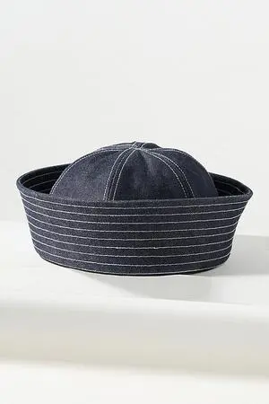 WYETH Denim Sailor Hat - Dark Denim