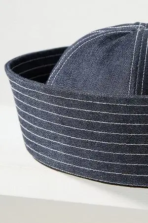 WYETH Denim Sailor Hat - Dark Denim