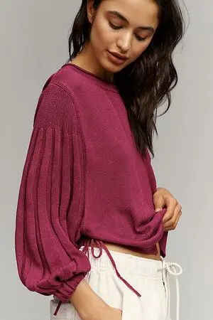 Anthropologie Balloon Sleeve Swing Sweater