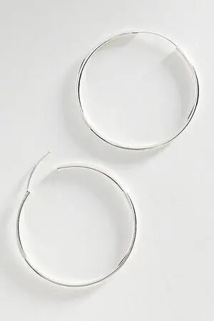 ANTHROPOLOGIE Delicate Grand Hoop Earrings