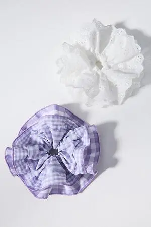 Maeve Set Of 2 Scrunchies - Lilac