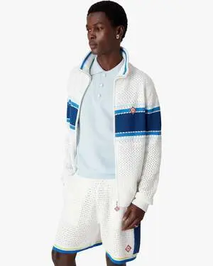 Casablanca Striped Mesh Track Jacket