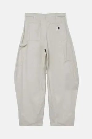 Sacai X Carhartt Wip Oversized Trousers - White