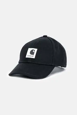 Sacai X Carhartt Wip Cap With Visor - Black