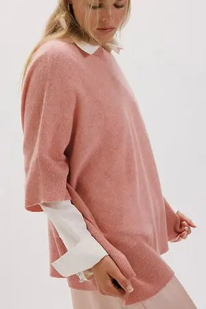 Free People We The Free Ninth Street Cashmere Tee - Coral