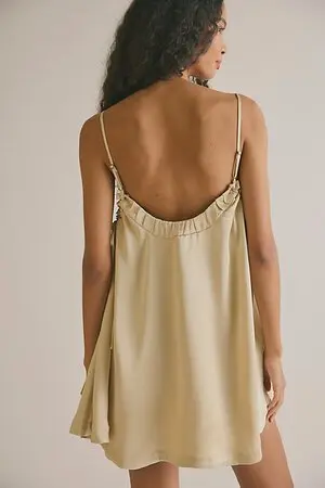 Free People Sundown Mini Slip - Bleached Out
