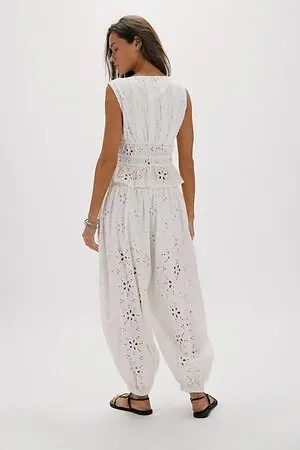 Free People Eyelet Pant Set - Sugar Swizzle