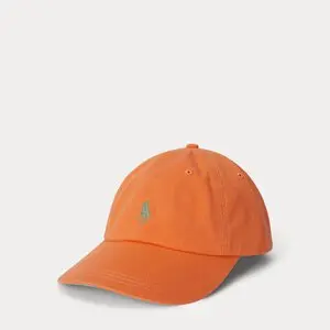 Ralph Lauren Long-bill Washed Twill Cap - Pompano Orange