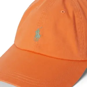 Ralph Lauren Long-bill Washed Twill Cap - Pompano Orange