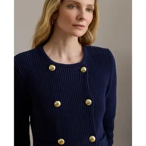 Ralph Lauren Double-breasted Cotton Sweater Jacket