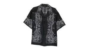 Amiri Bandana Paint Bowling Shirt
