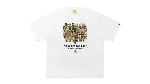 A BATHING APE X Wwe Wrestlers Baby Milo Relaxed Fit Tee Shirt - White