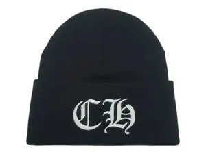 Chrome Hearts Ch Logo Beanie - Black/white