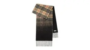 Burberry Mu Gradient Check Jacquard Scarf