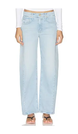 MOTHER MOTHER The Mid Rise Half-pipe Hover Jeans Blue