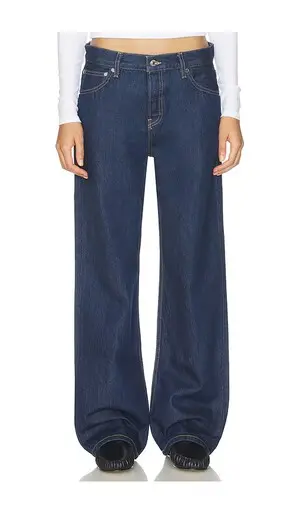 EB DENIM Mid Rise Baggy Jeans - Blue