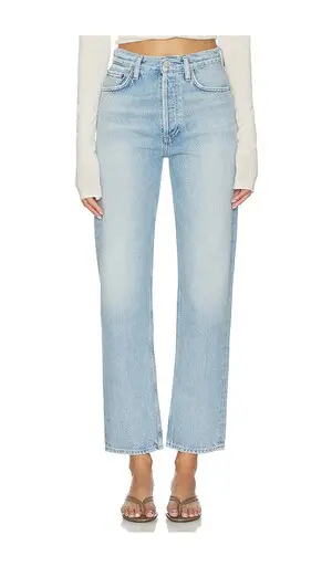 AGOLDE 90's Pinch Waist High Rise Straight Jeans - Blue