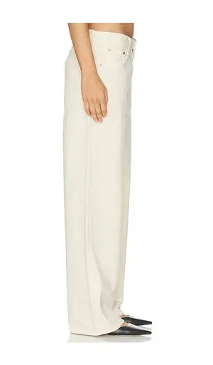 AGOLDE Low Slung Baggy Jeans - Beige