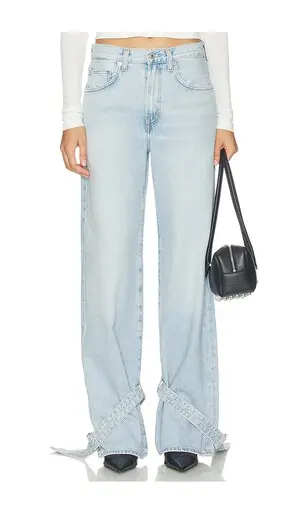 AGOLDE Cinched Hem Loose Taper Jeans - Blue