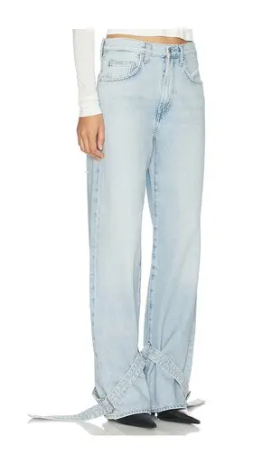 AGOLDE Cinched Hem Loose Taper Jeans - Blue