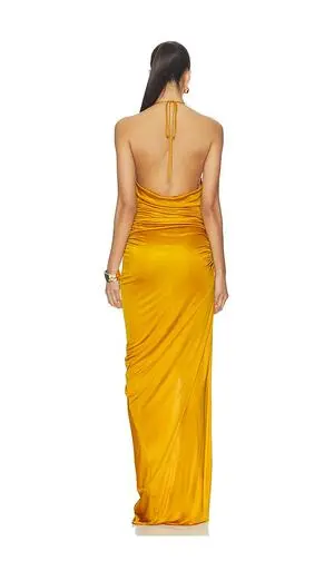 Atlein Draped Midi Dress