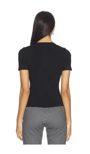 Rails Bonnie Button-up Ribbed Knit Top