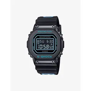 G-Shock Bamford London X Stainless Steel And Resin Quartz Watch 43mm - Black/blue