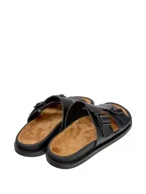 Camper Buckle Lluc Sandals - Black