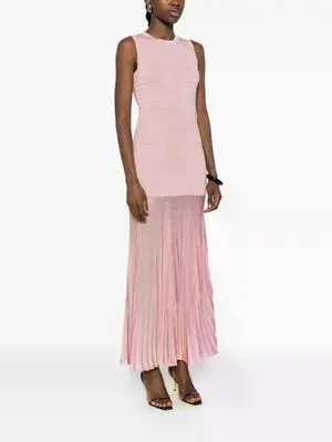 TWINSET Pleated Cut-out Maxi Dress