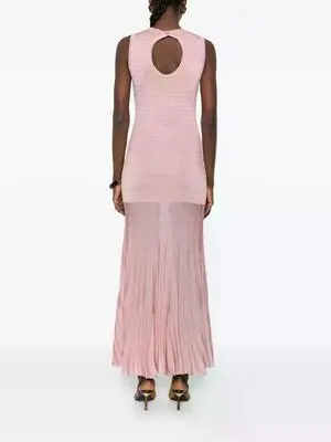 TWINSET Pleated Cut-out Maxi Dress