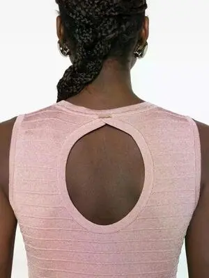 TWINSET Pleated Cut-out Maxi Dress
