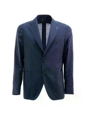 Tagliatore Single-breasted Blazer - Blue