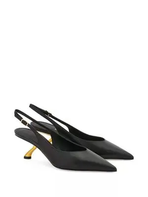 FERRAGAMO Sculptural Heel Slingbacks