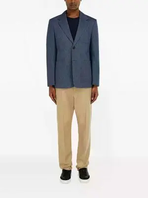 FERRAGAMO Single Breasted Denim Blazer