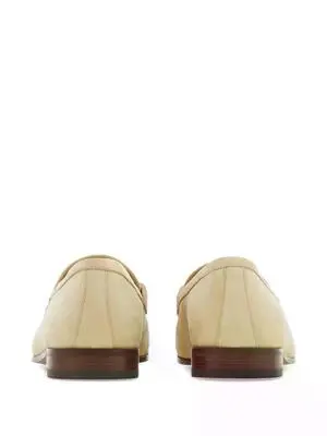 FERRAGAMO Moccasin With Gancini Ornament - Neutrals