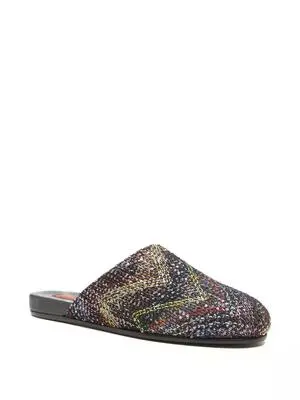 Missoni Sequined Flat Mules
