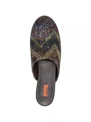 Missoni Sequined Flat Mules
